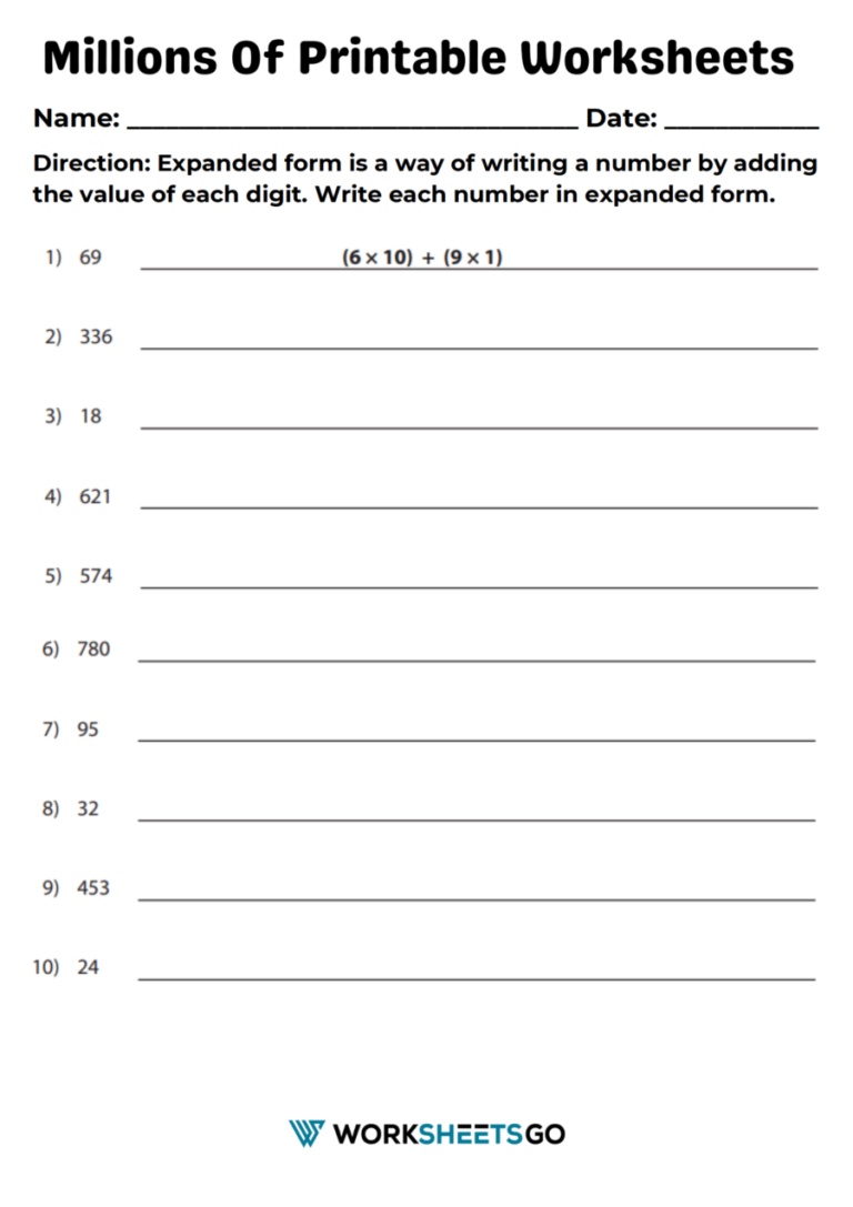 Multiplication Tables 1 12 Printable Worksheets | WorksheetsGO