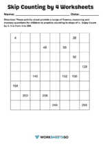 Counting Forward & Backward Worksheets | WorksheetsGO