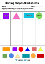 Sorting Shapes Worksheets | WorksheetsGO