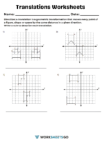 Translations Worksheets | WorksheetsGO
