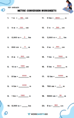 Metric Conversion Worksheets | WorksheetsGO