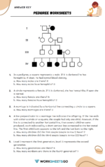 Pedigree Worksheets | WorksheetsGO
