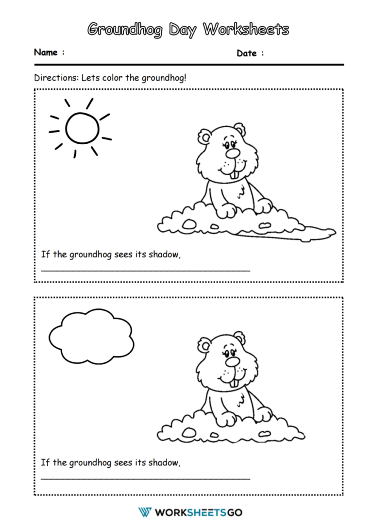 Groundhog Day Worksheets | WorksheetsGO
