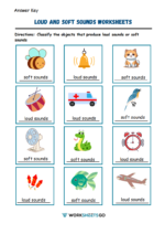 Loud and Soft Sounds Worksheets | WorksheetsGO