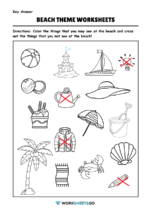 Beach Theme Worksheets | WorksheetsGO