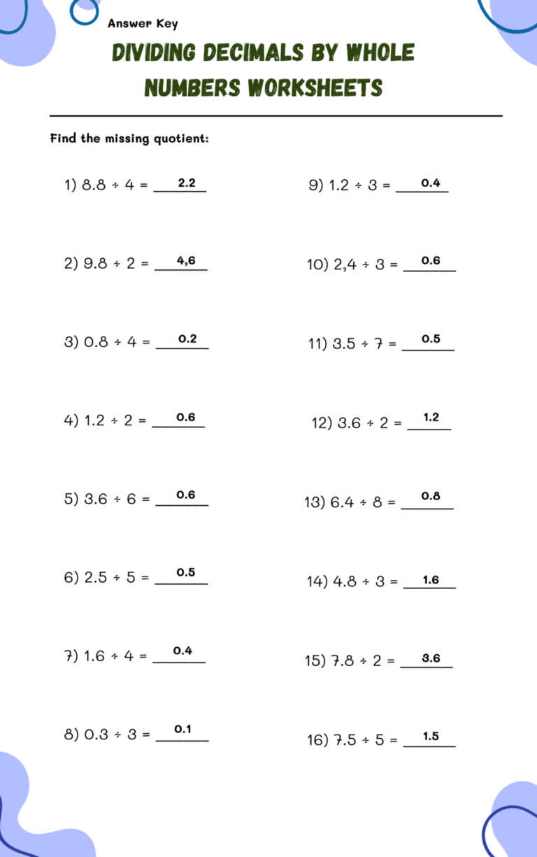 Dividing Fractions By Whole Numbers Worksheets | WorksheetsGO