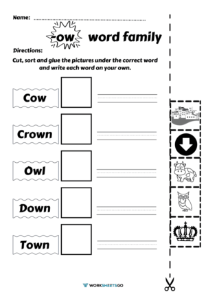 OW And OU Worksheets | WorksheetsGO