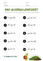 Pre-algebra Fun Worksheets | WorksheetsGO