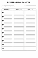Number Order Fun: Before & After Up to 10 for Nursery Kids Worksheets ...